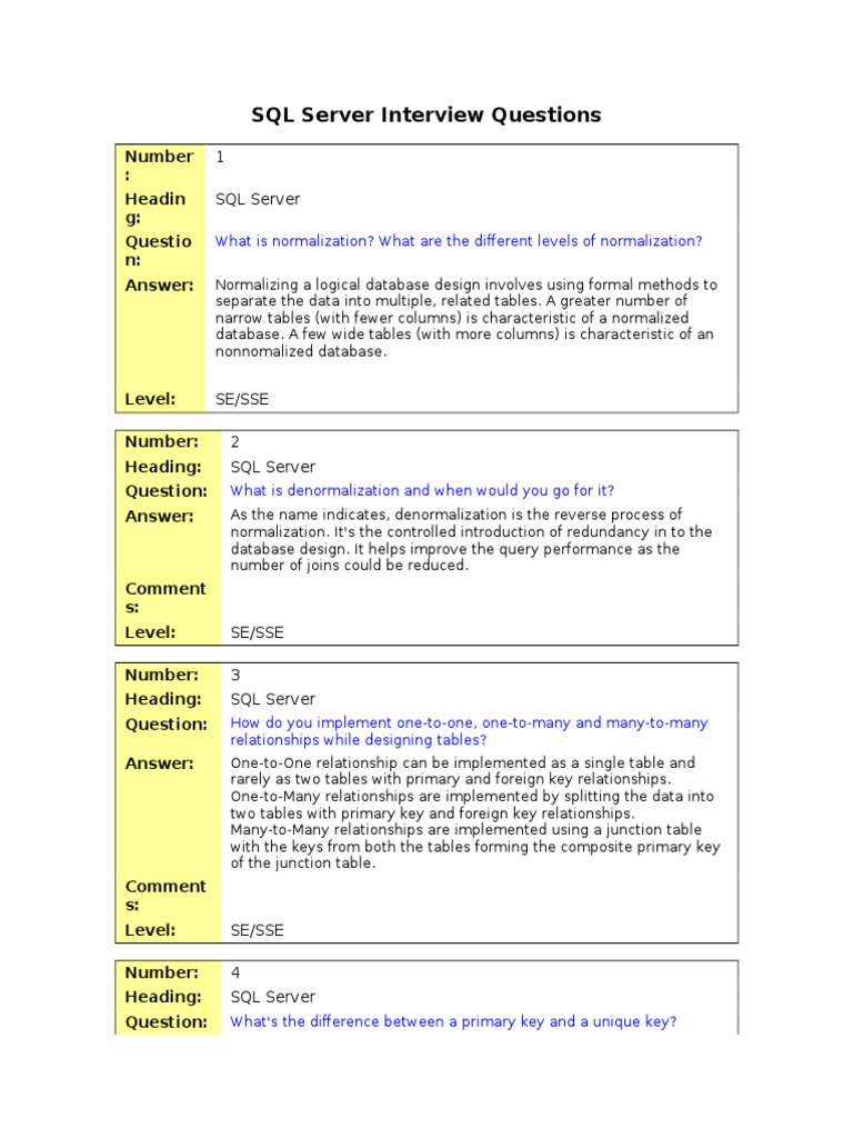Sqlserver - For Interview Helpful | PDF | Database Index | Microsoft Sql Server