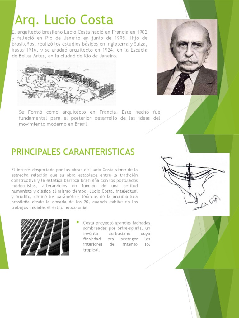Lucio Costa: Arquitectura Moderna en Brasil | PDF | Brasil