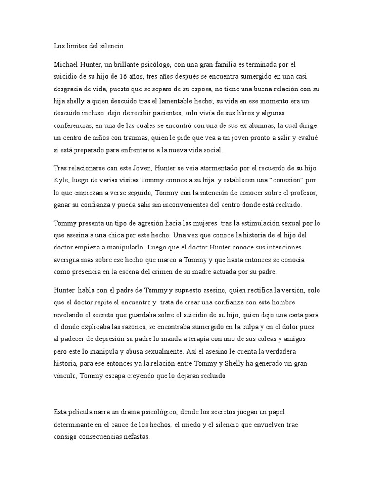 Los Limites Del Silencio Pdf