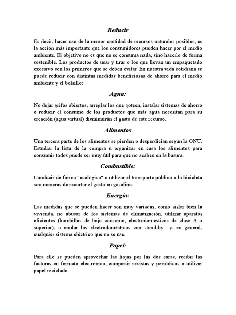 Guía para Reducir, Reutilizar y Reciclar | PDF | Reciclaje | Residuos