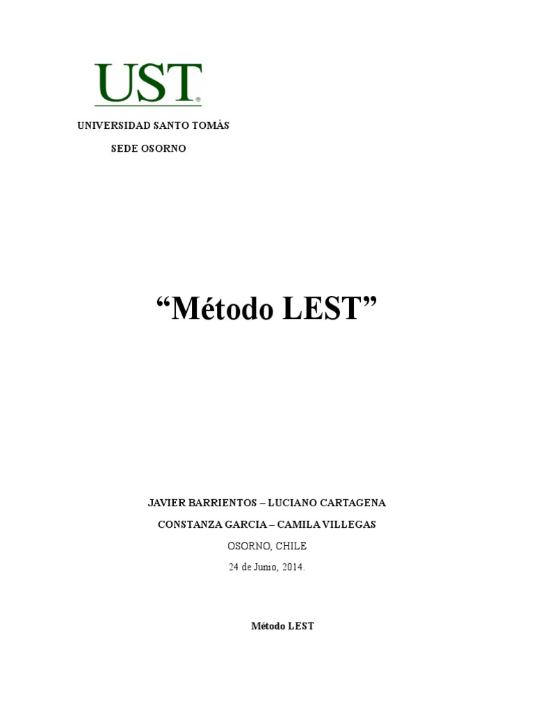 Método LEST | PDF | Histograma | Cuestionario