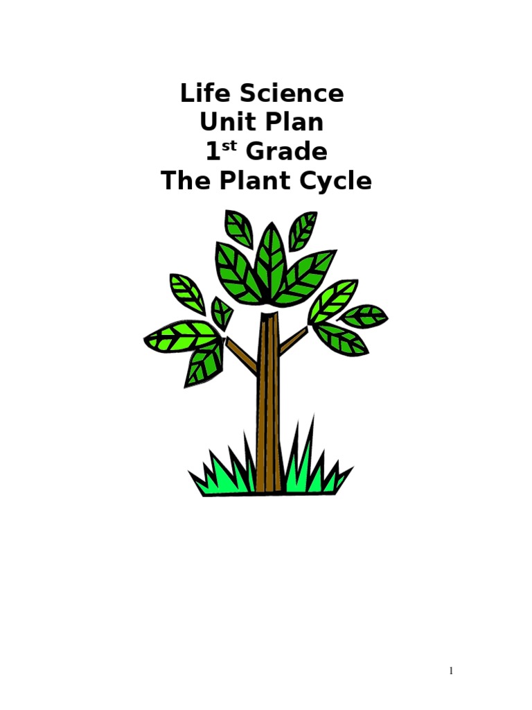 1st Grade Life Science Unit Plan | PDF | Educational Assessment ...