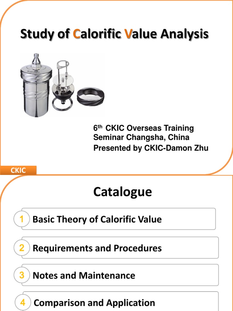 Studies of Calorific Value Analysis | PDF | Combustion | Physical Chemistry