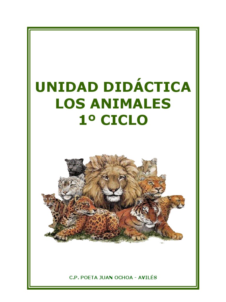 Unidad DidÁctica Los Animales 1º Ciclo | PDF | Anfibio | Pescado