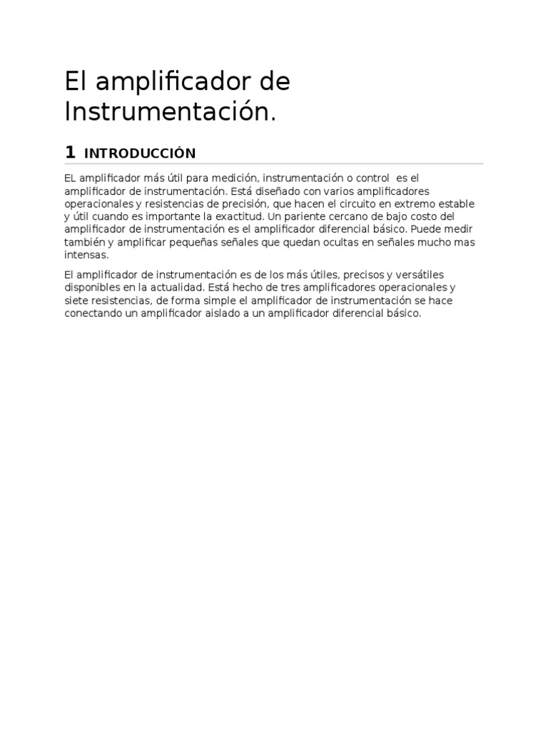 Amp Instru | PDF