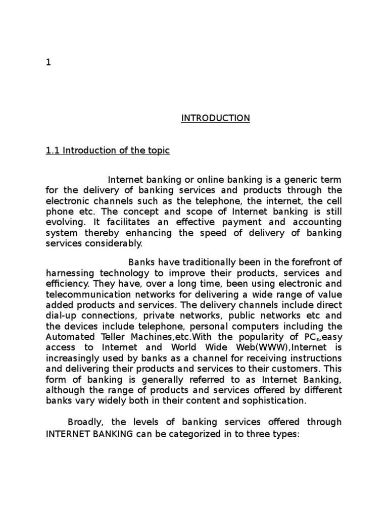 Internet Banking | PDF | Online Banking | Banks & Banking