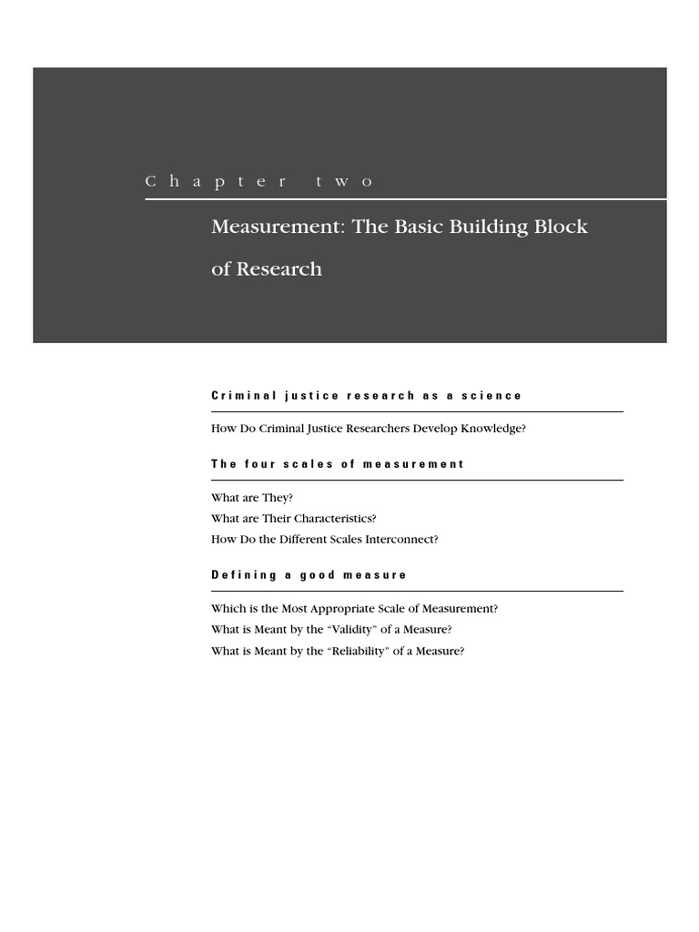 Measurement | PDF | Level Of Measurement | Criminal Record