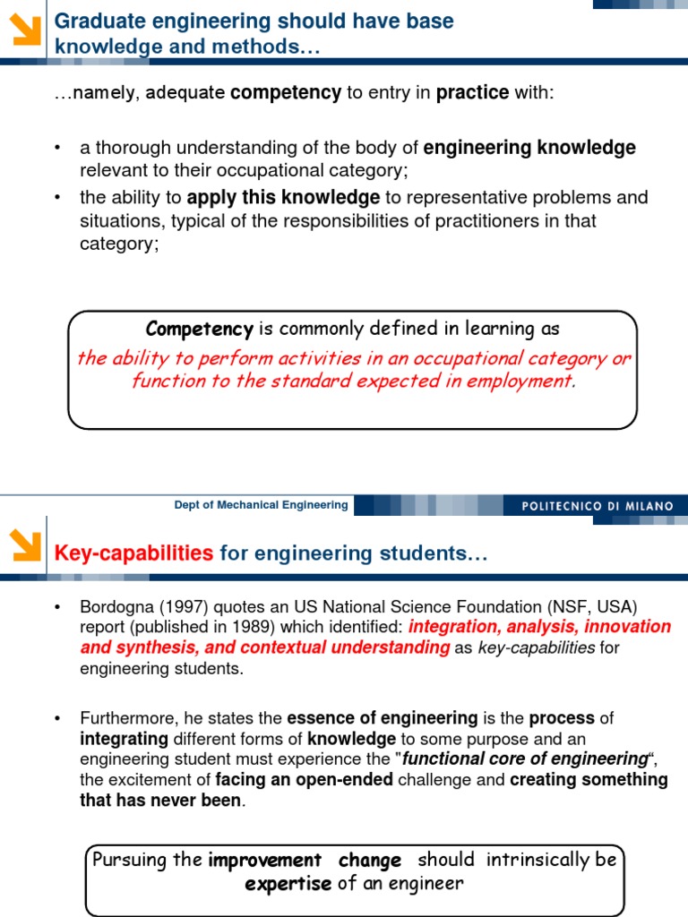An Introduction to Engineers Competencies - 2012 | Competence (Human ...