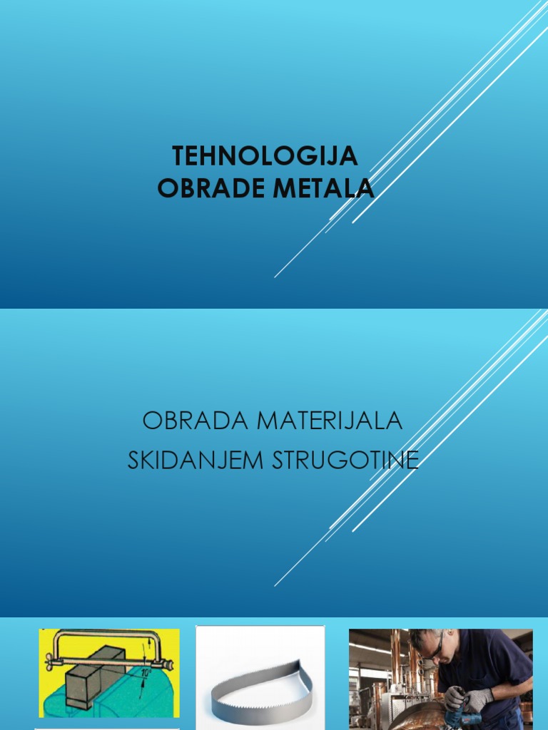 Tehnologija Obrade Materijala | PDF