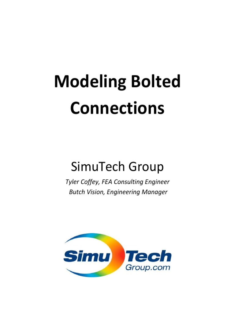Whitepaper - Bolted Connections | Download Free PDF | Screw | Finite Element Method