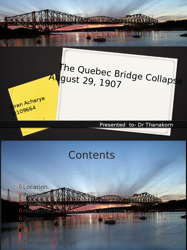 Quebec Bridge Collapse | Civil Engineering | Structural Engineering