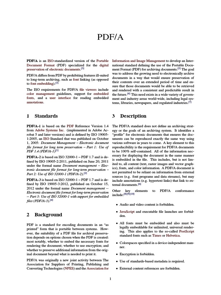 PDF-A PDF Model | PDF | Portable Document Format | Computer File