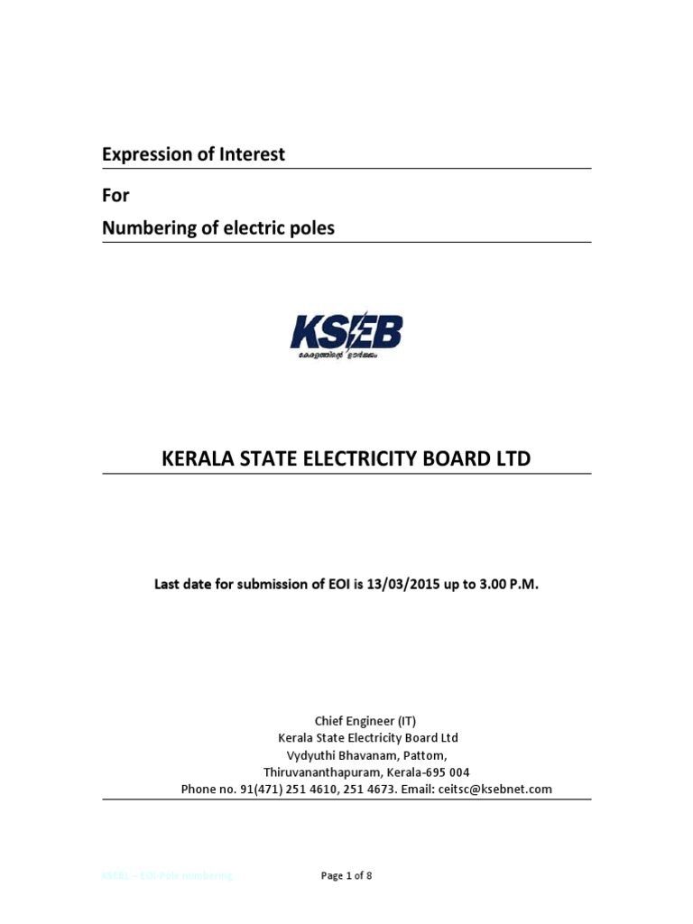 EOI Pole Numbering | PDF | Joint Venture | Business