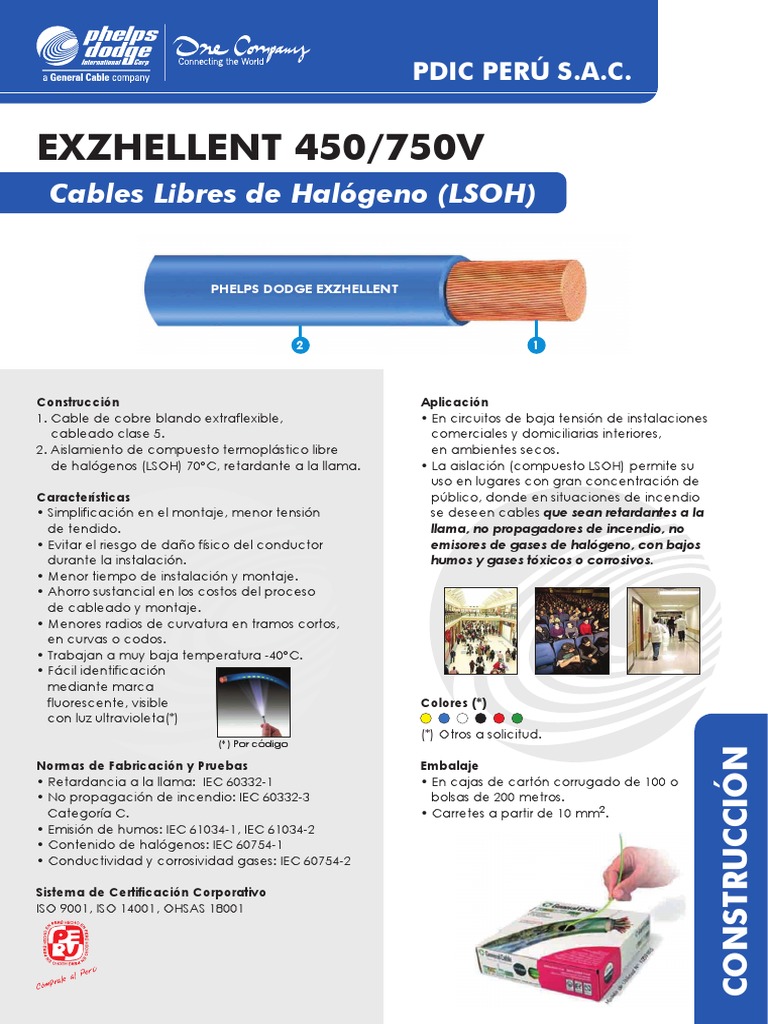 Cables LSOH: Características y Aplicaciones | PDF | Química | Ciencias ...