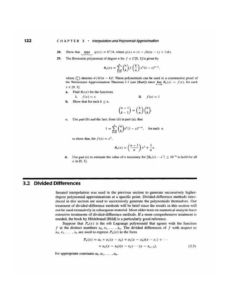 Numerical+Analysis+Chapter+3 2 | PDF | Interpolation | Polynomial