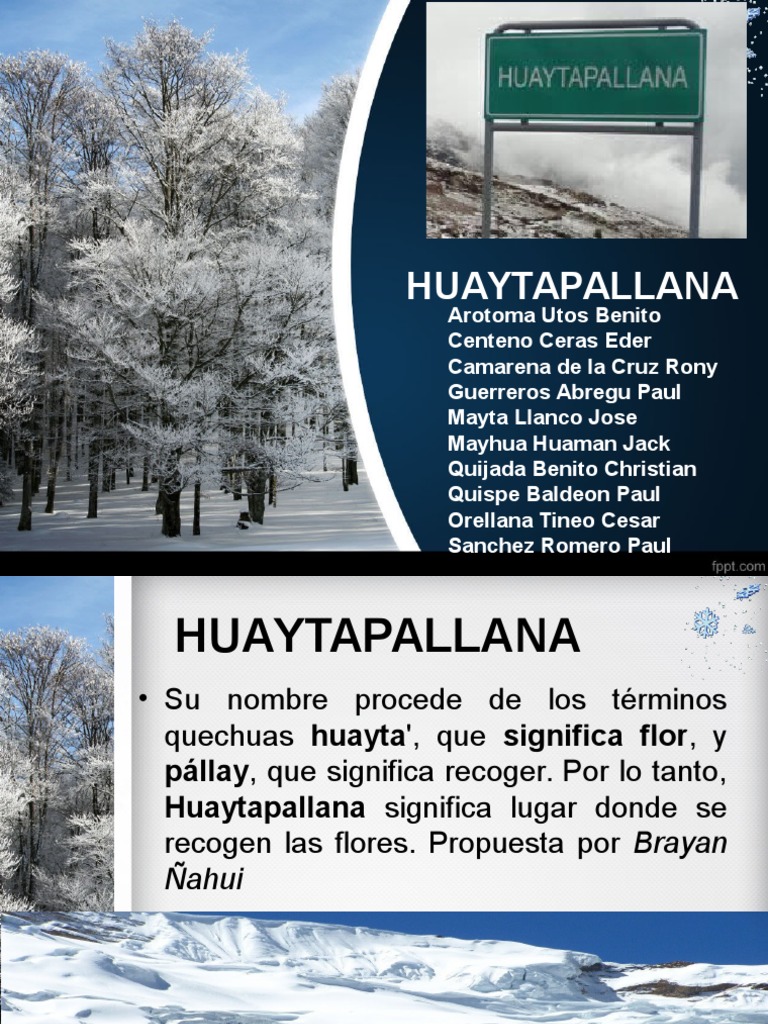 HUAYTAPALLANA | PDF