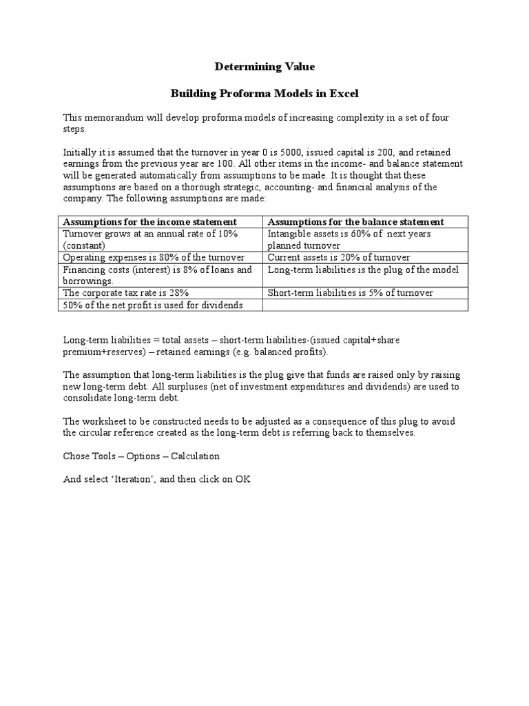 Building Proforma Models in Excel | PDF | Revenue | Depreciation