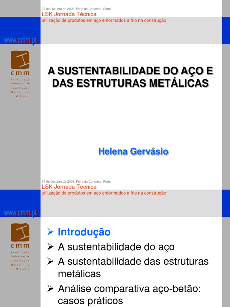 Sustentabilidade do Aço na Construção | PDF | Ferro | Desenvolvimento ...