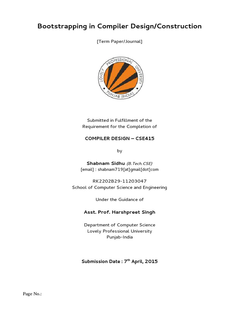 Bootstrapping in Compiler Design | PDF | Compiler | Implementation