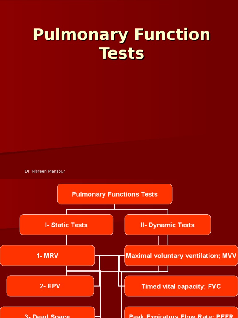 Pulmonary Function Tests | PDF | Exhalation | Medical Tests