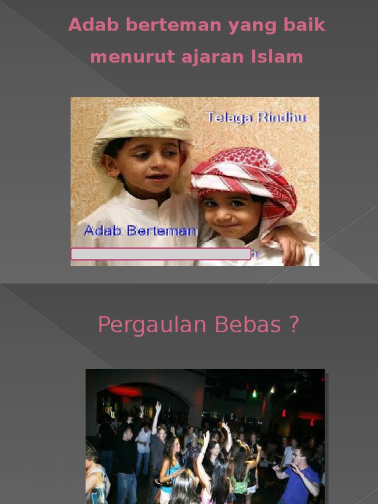 Adab Berteman Yang Baik Menurut Ajaran Islam | PDF | Karier & Perkembangan | Gaya Hidup