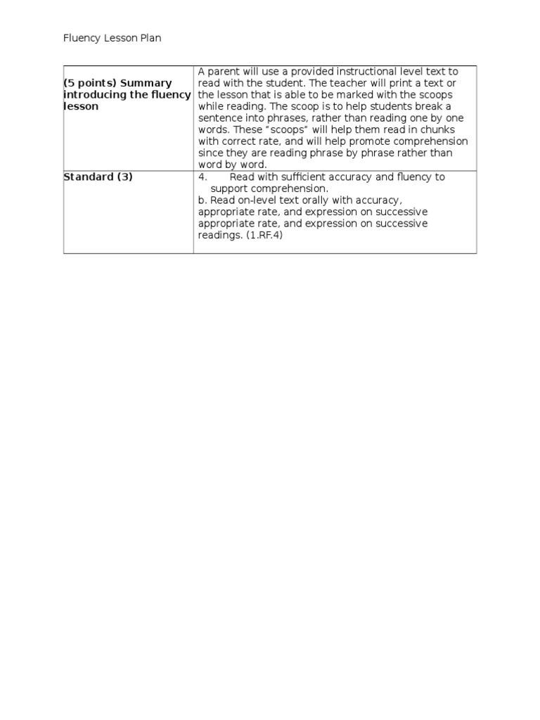 Parent's Guide to Fluency Practice | PDF | Career & Growth