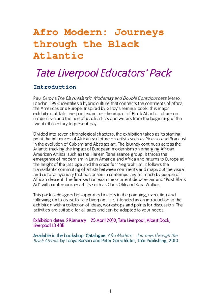 Afro Modern: Journeys Through The Black Atlantic | PDF | Cubism | Sculpture