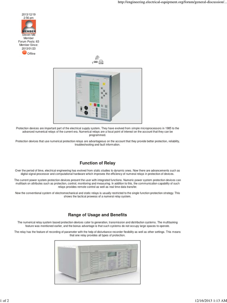 Engineering - Electrical Equipment - Org Forum General Discussion ...
