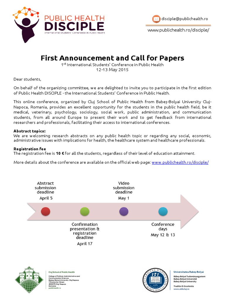 1st International Public Health Conference | PDF