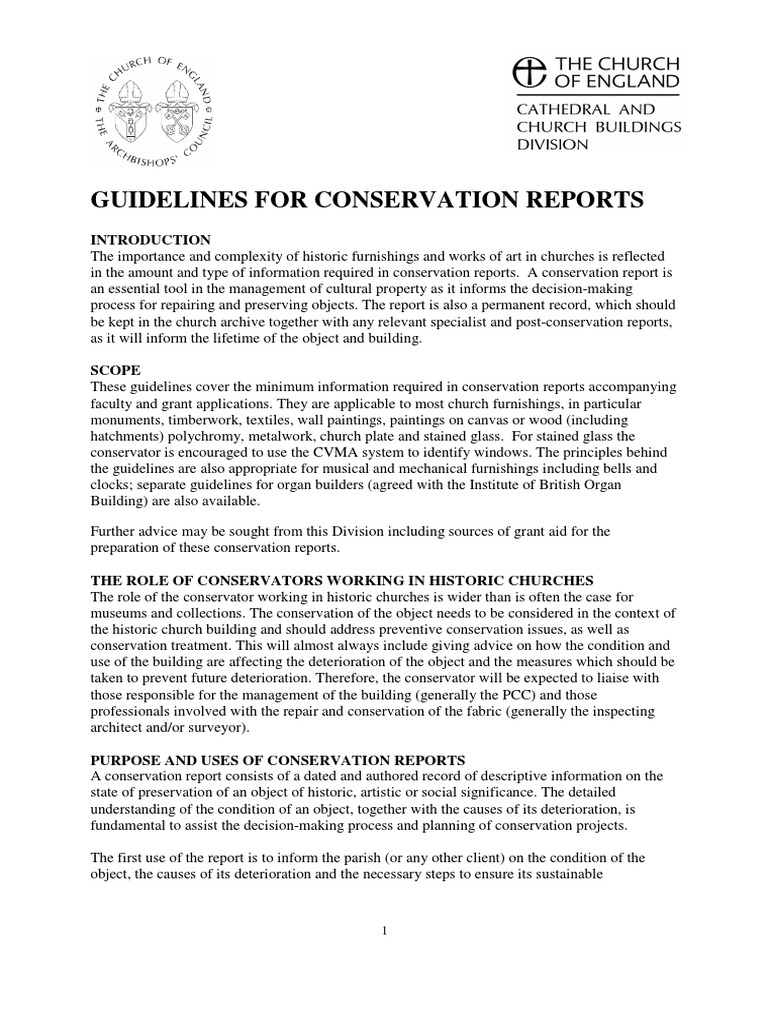 Conservation Reports (CBC) | PDF | Preservation (Library And Archival ...