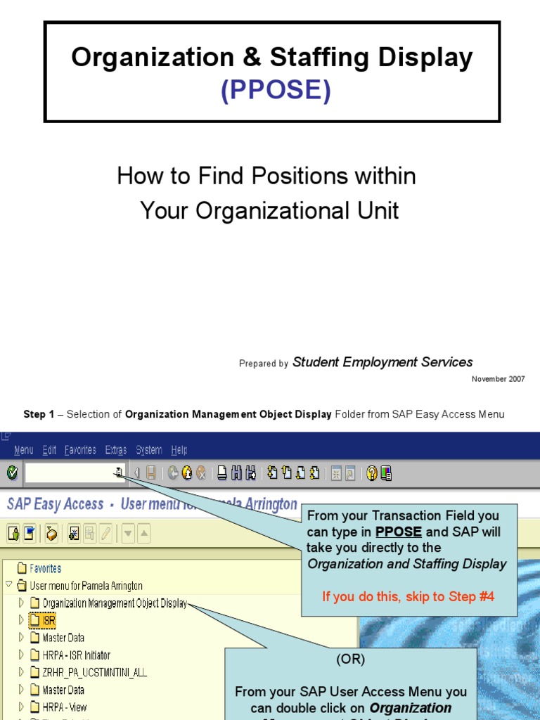 Organization & Staffing Display: (Ppose) | PDF | Double Click | Computing