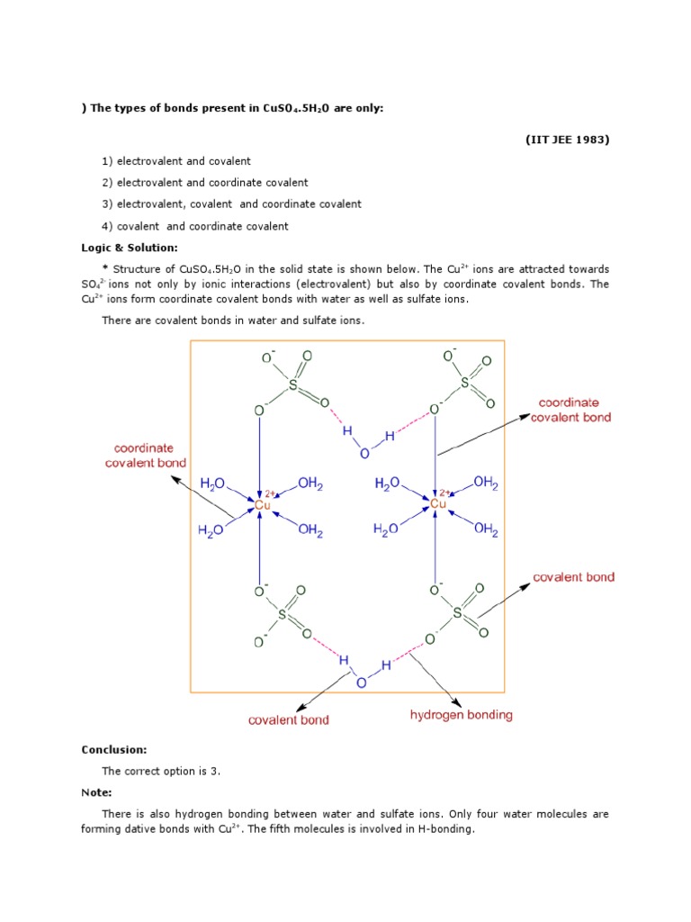Chemical Bonding Mcqs | PDF | Ionic Bonding | Chemical Bond