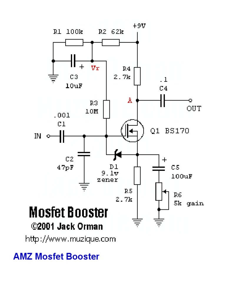 MosFET Booster Explicacion | Mosfet | Field Effect Transistor