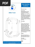 Iaaf 400 Metre Standard Track, Marking Plan: SCALE - 1:350 | PDF ...