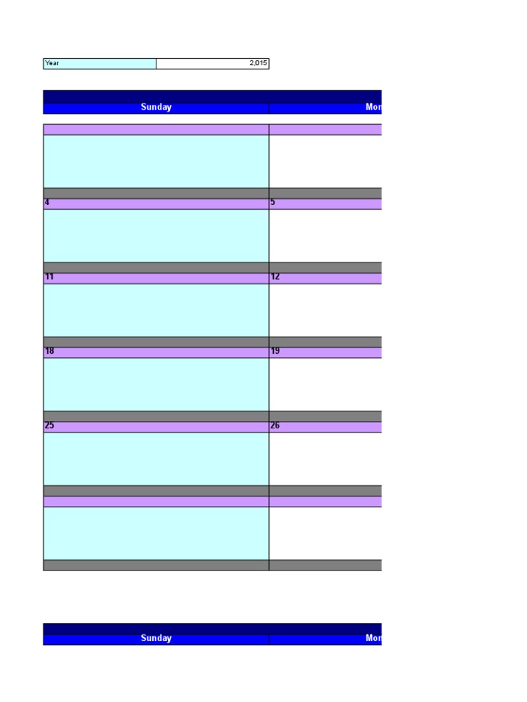 2015 Calendar with Submission Deadlines | PDF