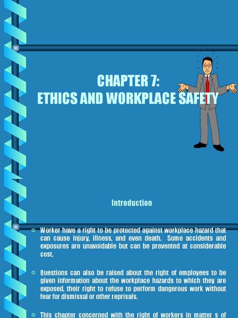 Ethics and Safety in the Workplace | PDF | Occupational Safety And ...