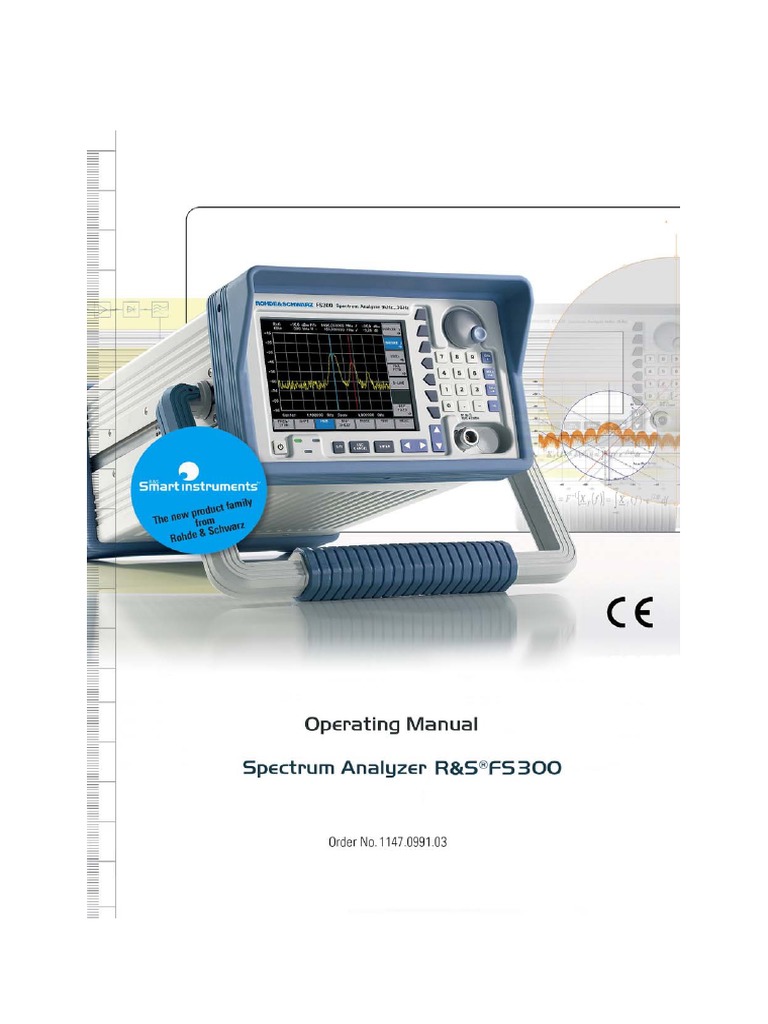 FS300 Spectrum Analyser User Manual | PDF | Bandwidth (Signal ...