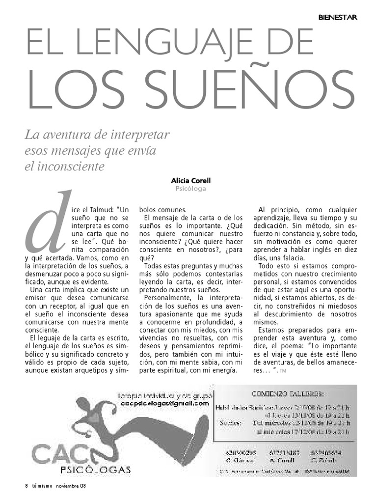 El Lenguaje de Los Sueños | PDF