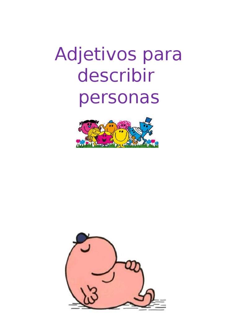 Adjetivos para Describir Personas (A1) | PDF