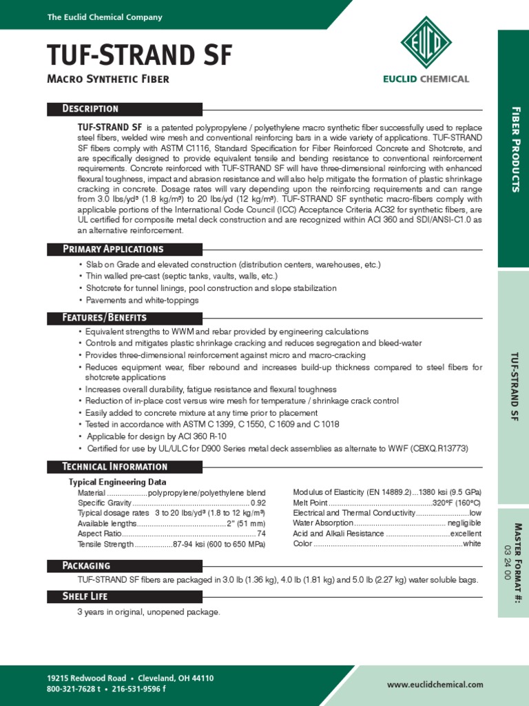 Tuf Strand SF | PDF | Concrete | Building Engineering Tuf Strand SF | PDF | Concrete | Building Engineering