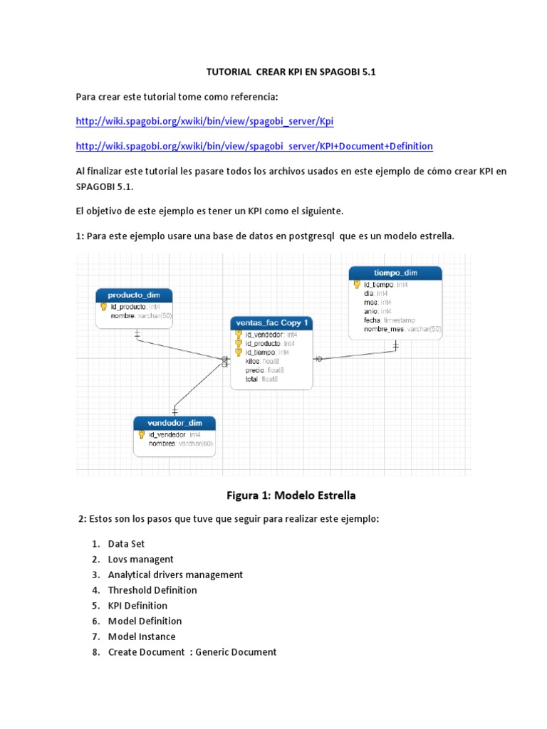 Tutorial Crear Kpi en Spagobi 5 | PDF | Informática | Software
