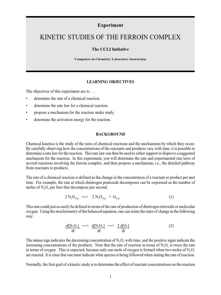 PLX Kinetics | PDF | Reaction Rate | Chemical Reactions
