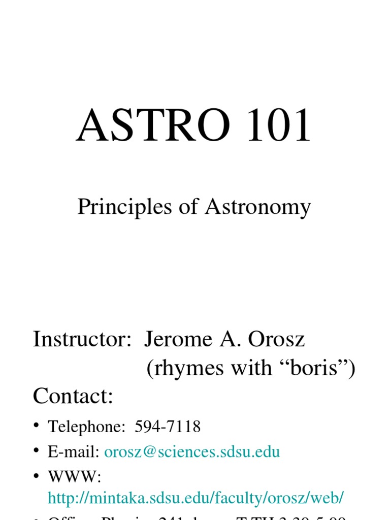ASTRO 101: Principles of Astronomy | PDF | Heliocentrism | Gravity