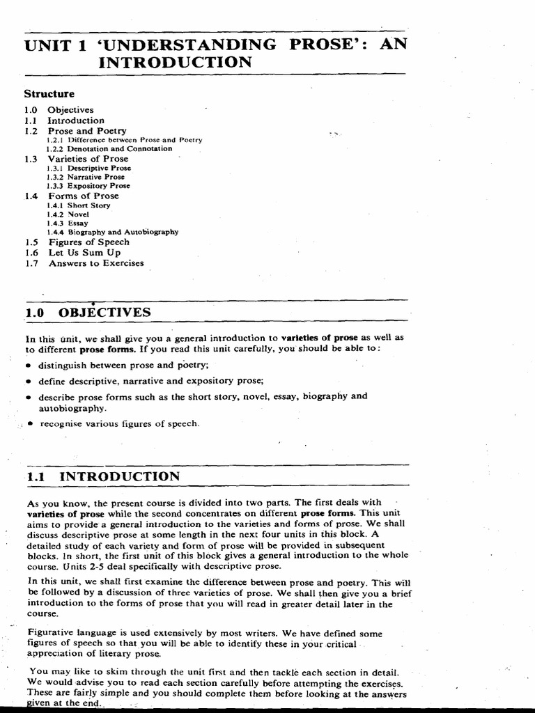 Understanding Prose: Varieties and Forms | PDF | Essays | Writers