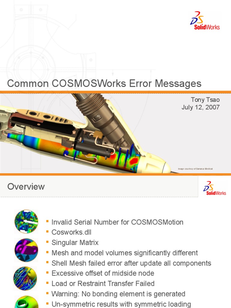 Common COSMOSWorks Error Solutions | PDF | Installation (Computer ...