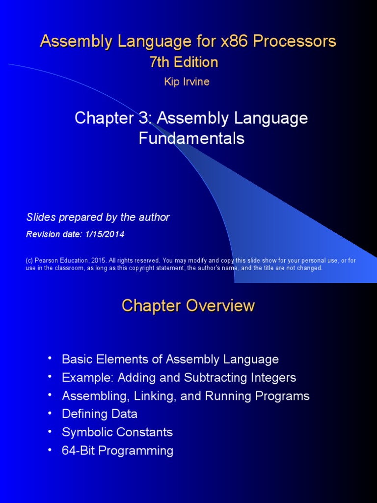 221 ch03 | PDF | Integer (Computer Science) | Assembly Language