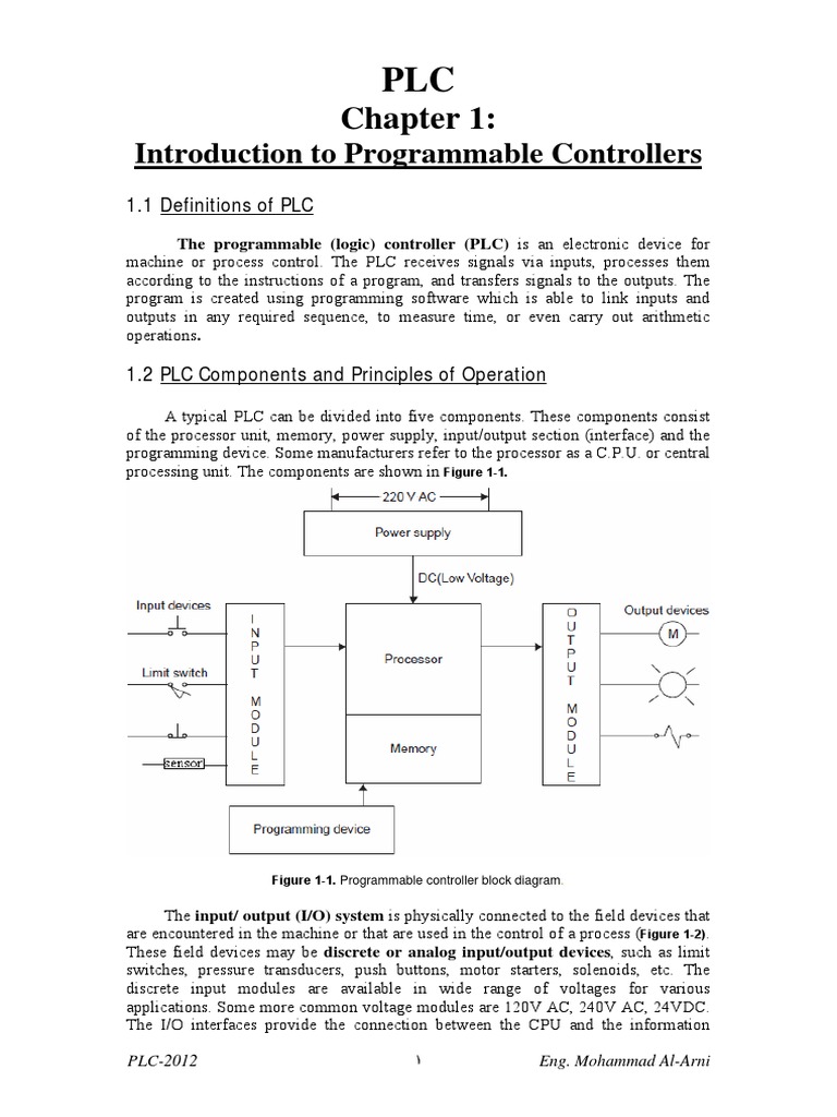 Overview of Programmable Controllers | PDF | Programmable Logic ...