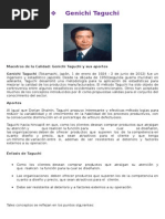 Genichi Taguchi y Sus Aportes A La Calidad | PDF | Calidad (comercial ...