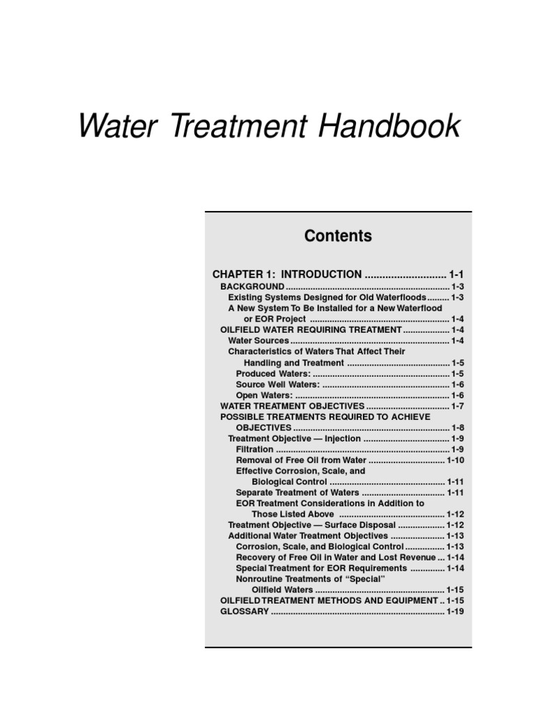 Water Treatment Handbook Overview | PDF | Filtration | Water Purification