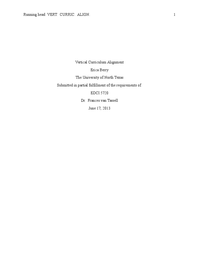 Curriculum Alignment for Educators | PDF | Categorical Variable ...